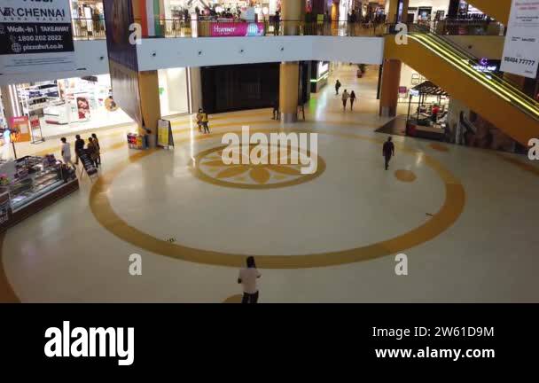 Chennai, India - August 14 2021: People Walking For Shopping In VR Mall ...