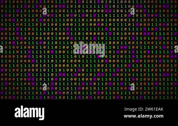Background based on binary code technology. Protecting digital data from hacking and viruses ...