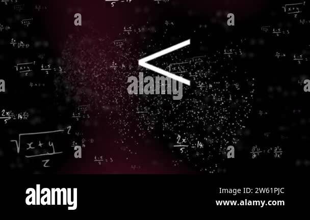 Digital animation of dna structure spinning against mathematical ...