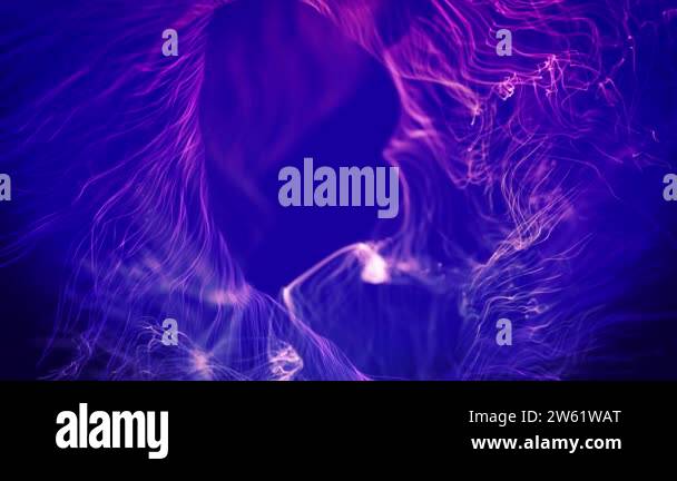 Abstract Fluid Particles Graphic Background Loop/ 4k animation of an ...