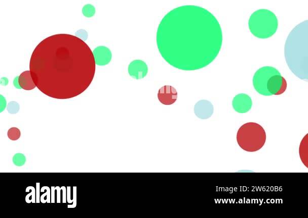 Abstract animation. Simple shapes. Looped sequence. Circles move ...