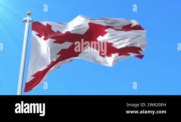 Burgundy cross flag Stock Videos & Footage - HD and 4K Video Clips - Alamy