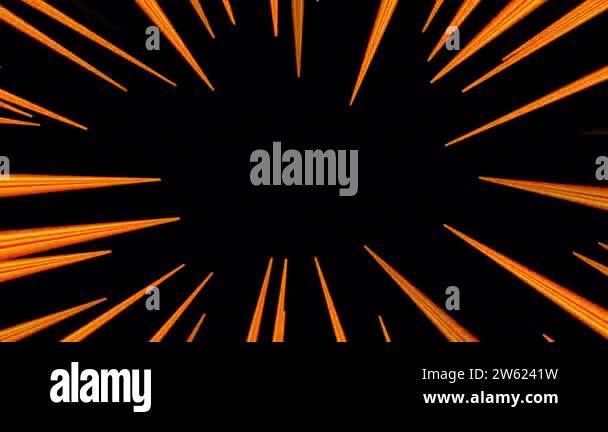 Orange radial velocity lines for comic action overlay. Comic flash ...