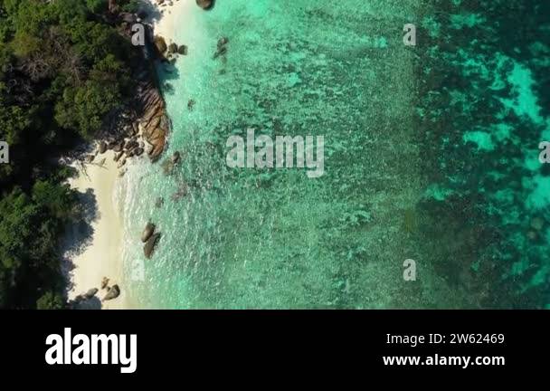 Footage B-roll of myanmar island beach ocean waves, Beautiful tropical ...