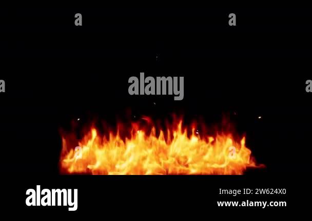 Blazing flame with fire effects with alpha channel (Transparent ...