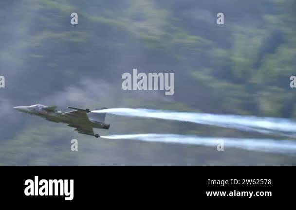 Gripen jet fighter jet aeroplane fighter jet aerodynamic Stock Videos ...