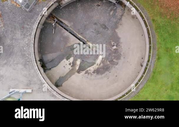 Sewage treatment plant from above Stock Videos & Footage - HD and 4K ...