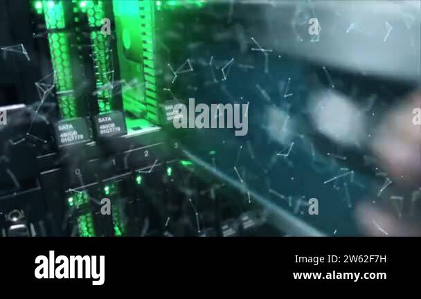 The sysadmin pulls the hard drive out of the system by pressing a ...