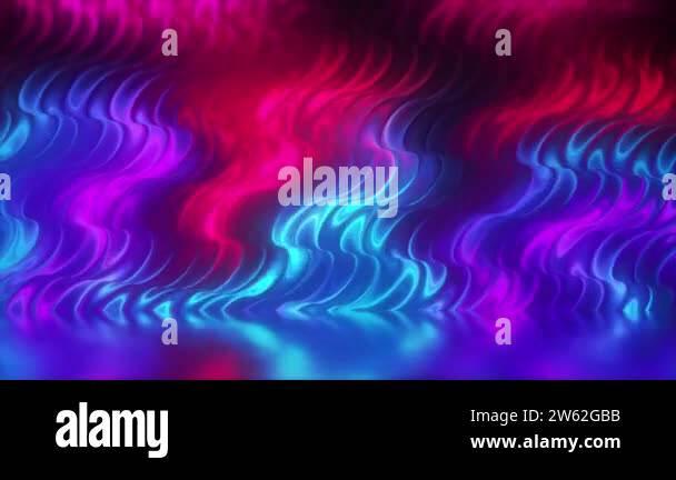 Abstract 3d render holographic oil surface background, foil wavy ...