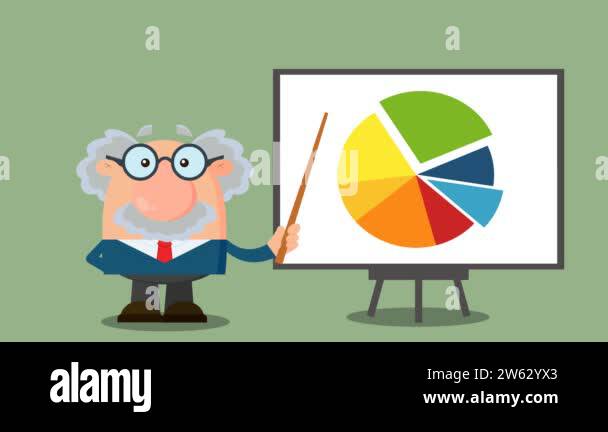 Pie chart cartoon character Stock Videos & Footage - HD and 4K Video ...