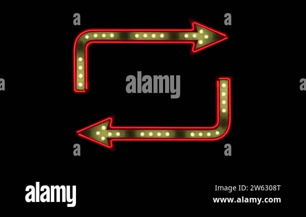 Neon arrows shapes isolated Stock Videos & Footage - HD and 4K Video ...
