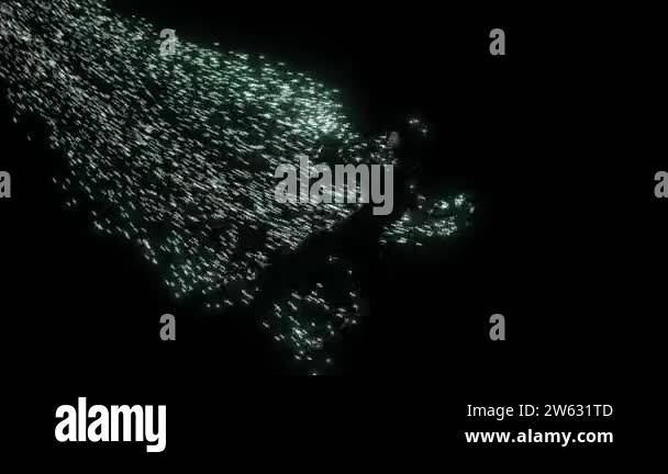 Abstract visualization of a nightmare with a man or woman falling down ...