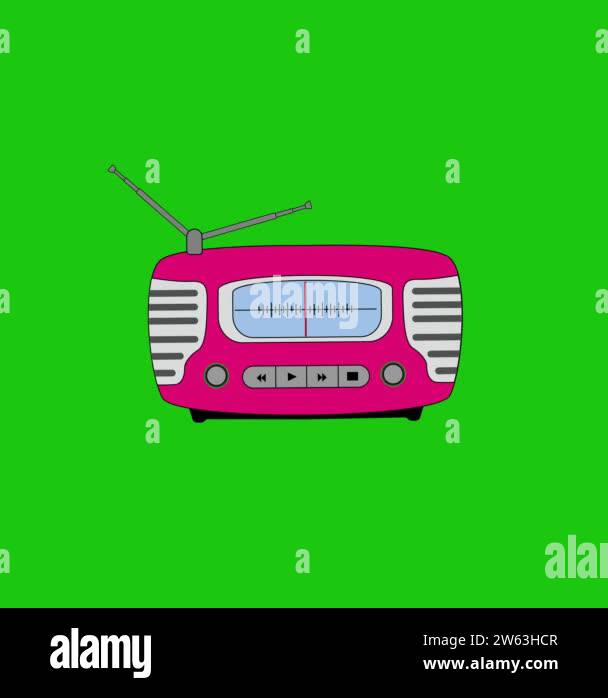 Flat tv evolution animation for presentation title in 4d ultra HD ...