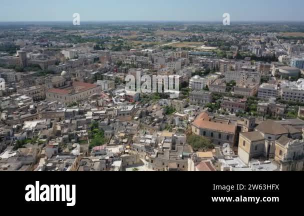 Lecce,Puglia,Italy Beautiful panoramic aerial 4K video from flying ...