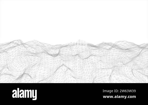 Abstract Digital Low Polygons Mesh spinning Fx Background Loop/ 4k ...