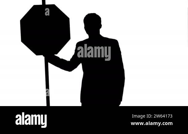 Stop sign silhouette Stock Videos & Footage - HD and 4K Video Clips - Alamy