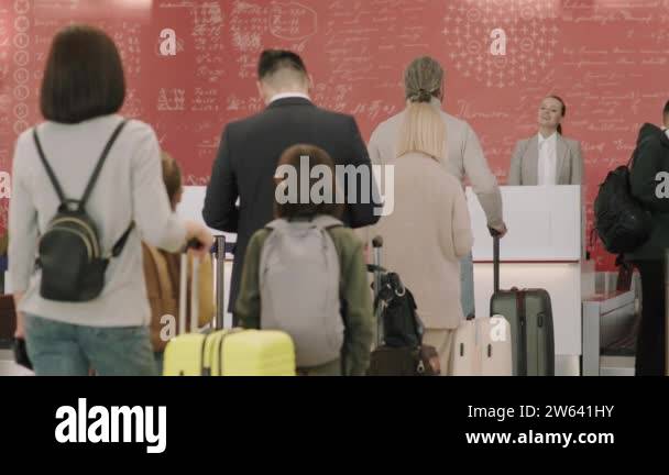 Checking passports at check in Stock Videos & Footage - HD and 4K Video ...