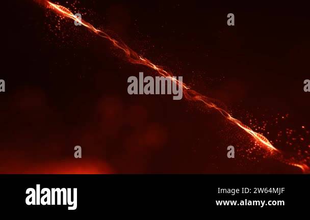 Abstract Fire Particles Landscape Fx Background Loop/ 4k animation of ...