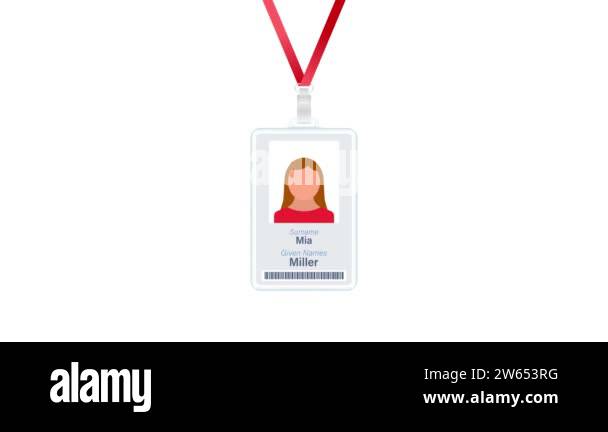 Identification card template Stock Videos & Footage - HD and 4K Video ...