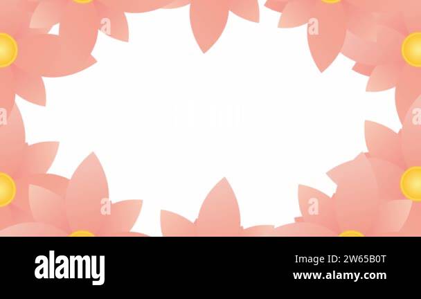 Animated floral frame blooming flowers Stock Videos & Footage - HD and ...