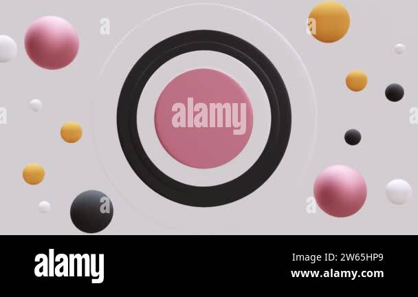 Motion Graphics Design Looped Footage. 3D Rendered Abstract Video with ...