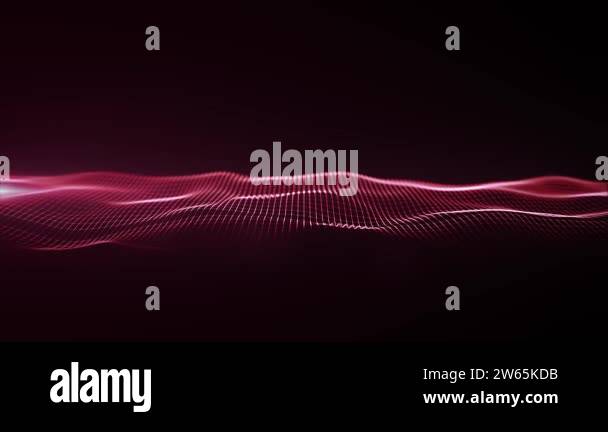 Abstract Technology Waving Field Fx With Lens Background Loop/ 4k ...