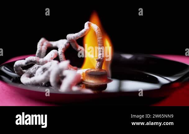 Pharaoh Snakes, Chemical Experiment with Calcium Gluconate Tablets, Dry ...