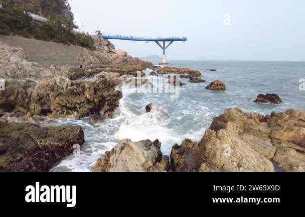 Scenery of Cheongsapo Daritdol Observatory Skywalk, Haeundae, Busan ...