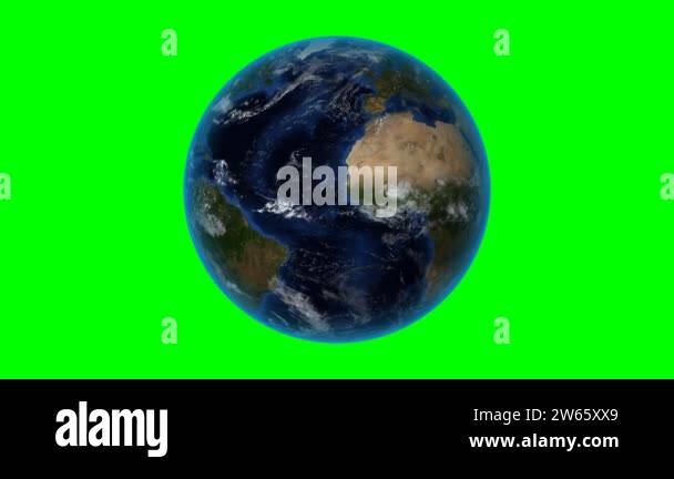 Puerto Rico. 3D Earth in space - zoom in on Puerto Rico outlined. Green ...