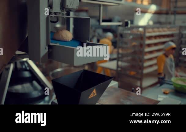 Bread bakery food factory. Modernization of food processing plants ...