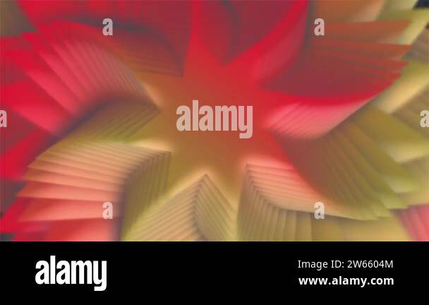 Cyclic wave movements of figures. Transformation and reshaping. Red ...