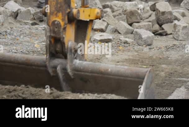 Excavator grabs the blocks Stock Videos & Footage - HD and 4K Video ...
