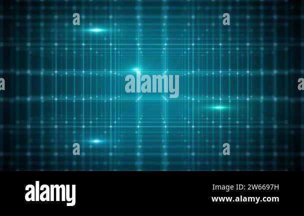 Abstract Technology Background With Grid Data Zooming In Loop/ 4k animation of an abstract ...