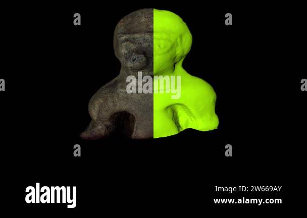 Valdivia Statue 3D Scan Using Photogrametry Tehnique Eroded For ...