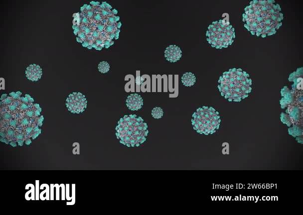 Concept 9-V1 3D Animation of Coronavirus (COVID-19) known as (SARS-CoV ...