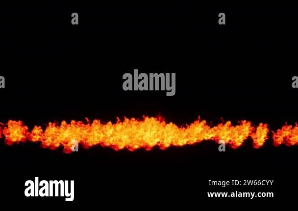 Inferno burst red fire flame at the bottom and center of the screen ...