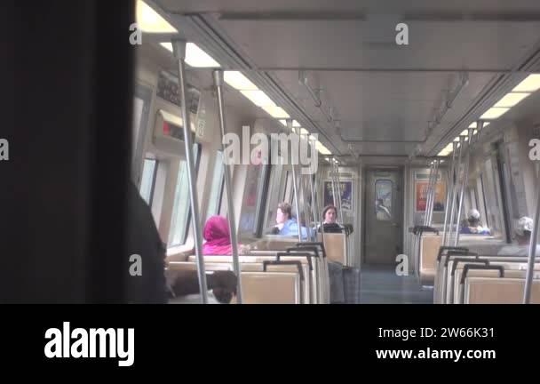 Inside Marta Train. The Metropolitan Atlanta Rapid Transit Authority is ...