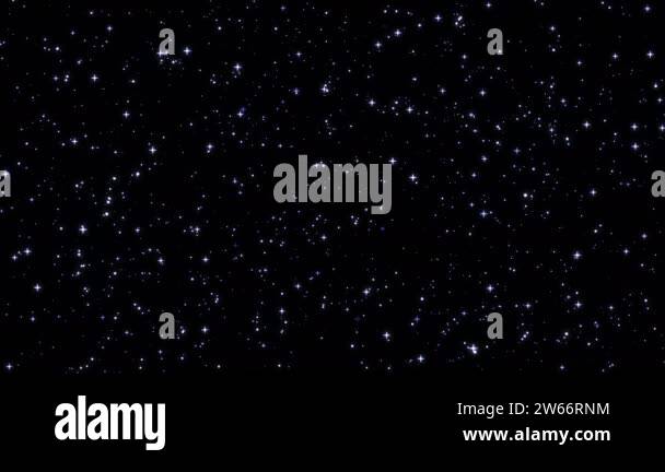 Beautiful night sky with blinking stars, seamless animation Stock Video ...