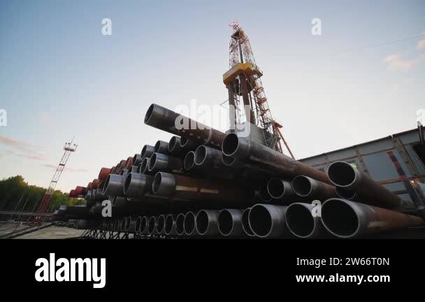 Onshore installation in the oil and gas industry. Oil and Gas Drilling ...