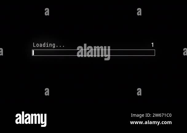 Loading progress bar downloading barloading screen pixelated progress animation. Status bar ...