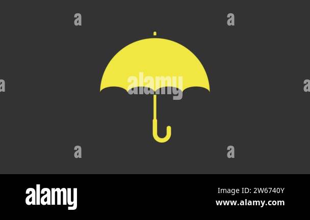 Umbrella icon grey Stock Videos & Footage - HD and 4K Video Clips - Alamy