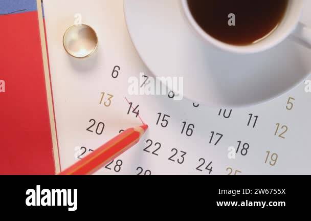 Paper calendar marked date Stock Videos & Footage - HD and 4K Video ...