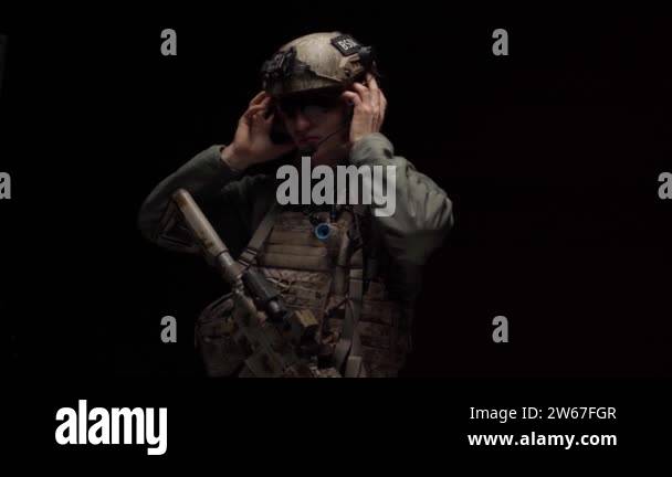 Us infantry helmet Stock Videos & Footage - HD and 4K Video Clips - Alamy