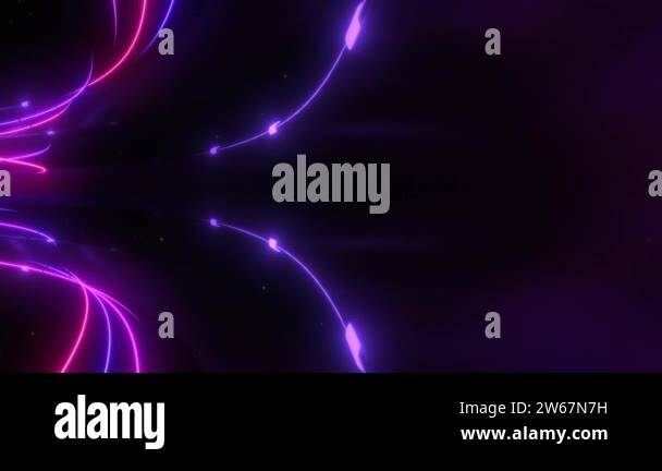 Curved Surface Reflects Glowing Sci-Fi Ultraviolet Neon Laser Beams ...