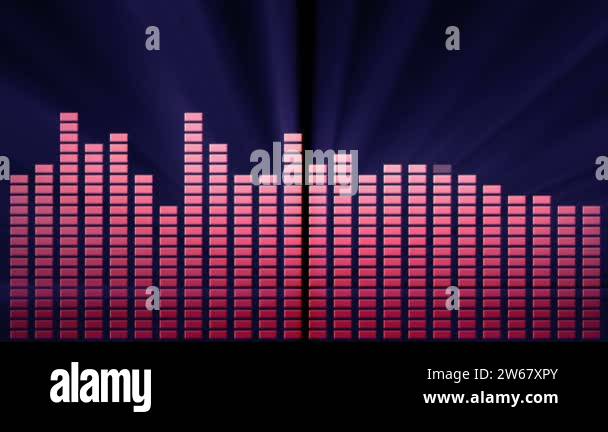 2d VU color Digital sound display Stock Video Footage - Alamy