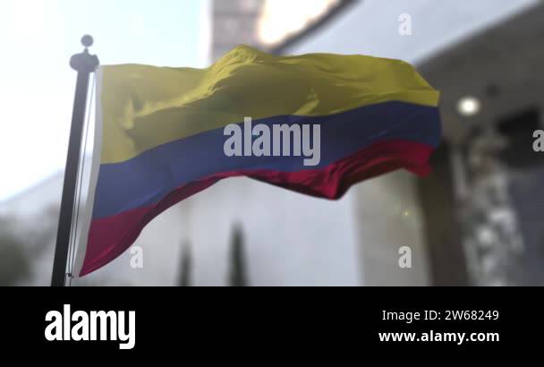 Colombia waving flag illustration Stock Videos & Footage - HD and 4K ...