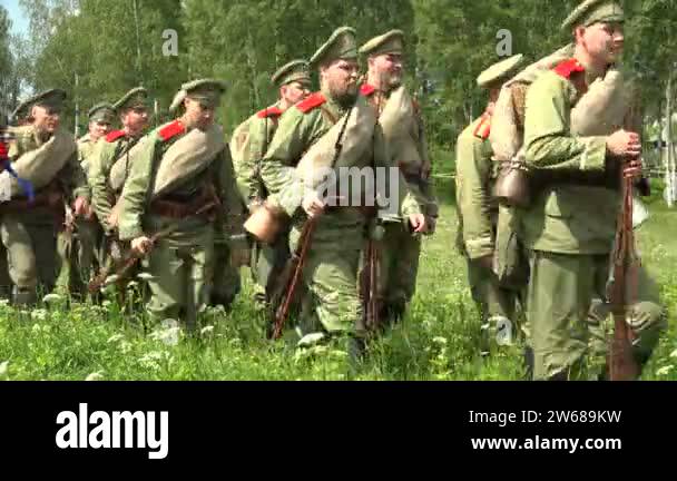 The guard of Russian soldiers. The first world war. WWI. 1914-1918 ...
