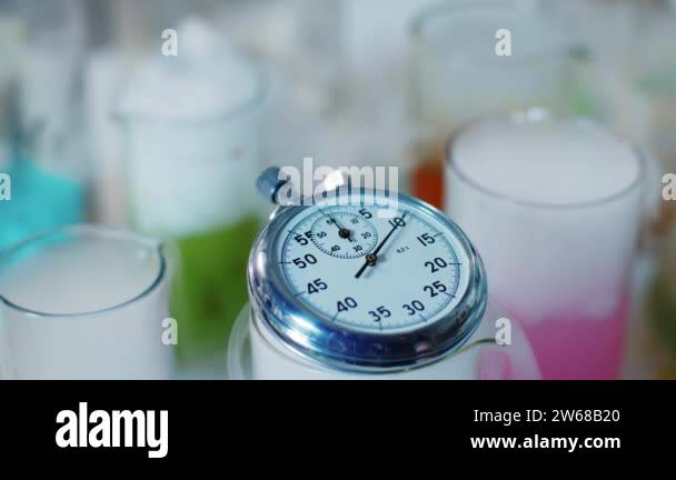 Experiment time in the chemistry laboratory closeup details manual ...
