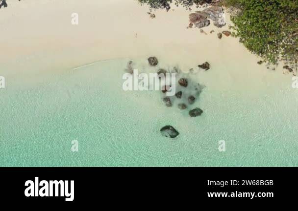 Footage B-roll of myanmar island beach ocean waves, Beautiful tropical ...