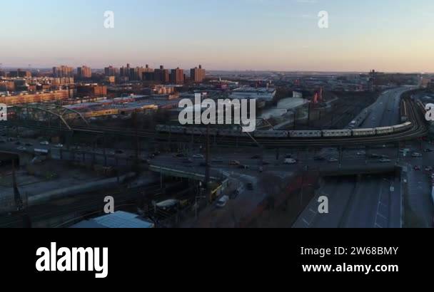 Harlem NY NYC aerial 2021 Stock Video Footage - Alamy